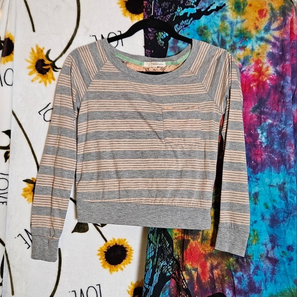 Rewind | Shirts & Tops | Rewind Grey Stripped Shirt Size Xs Tags Faded ...